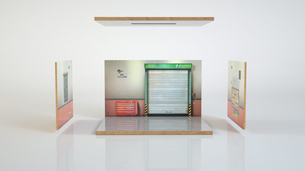 Mini-Z Realistic Car Garage 1/28 – PN Racing