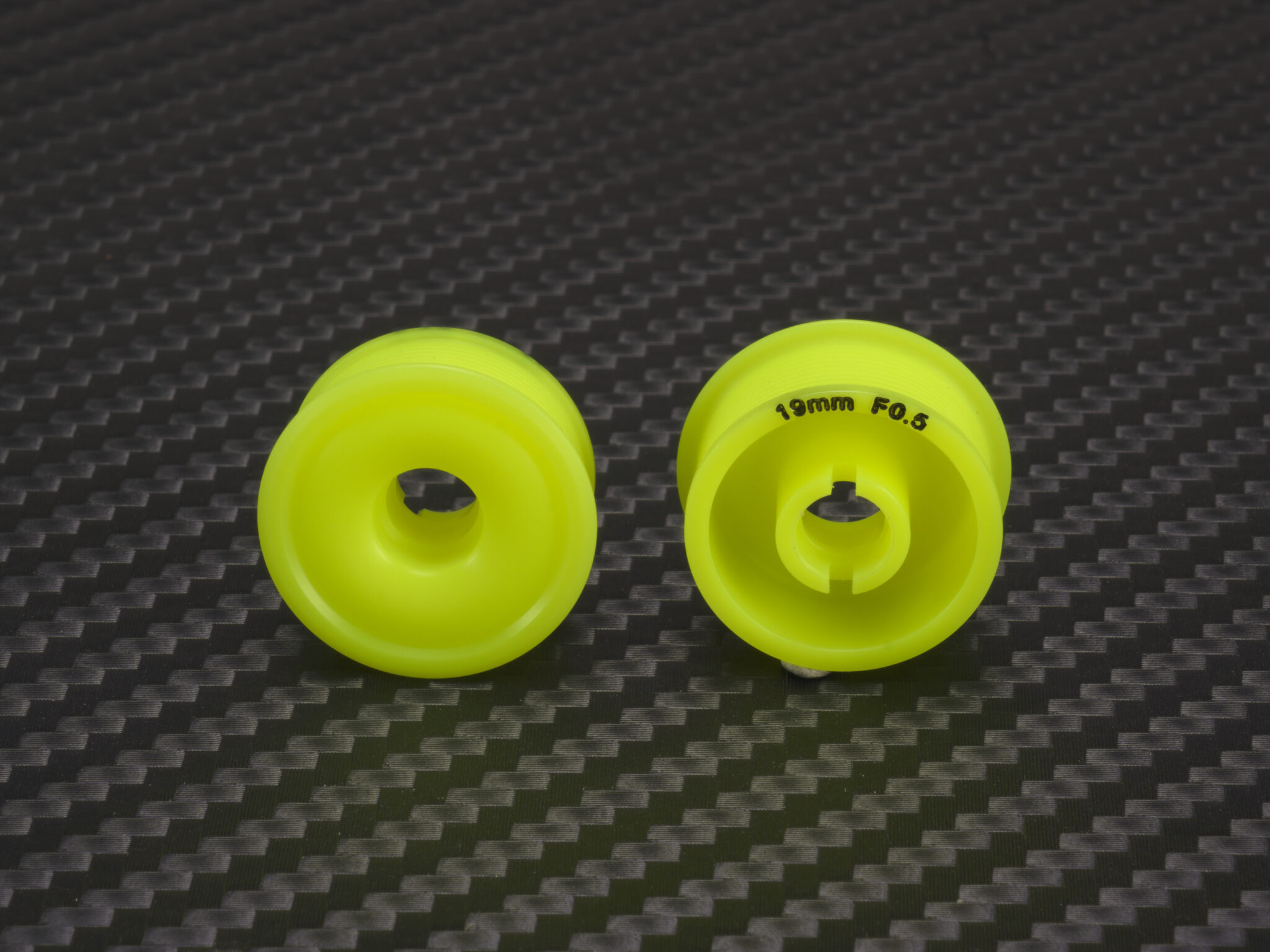 Mini-Z 2WD Machine Cut Delrin Yellow Wheels (Formula One Style) – PN Racing